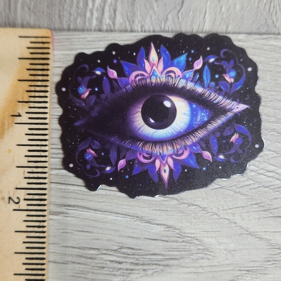 Stickers | Design | For 10 Stickers Colorful Eyeball Pyramid Eye Mix ...